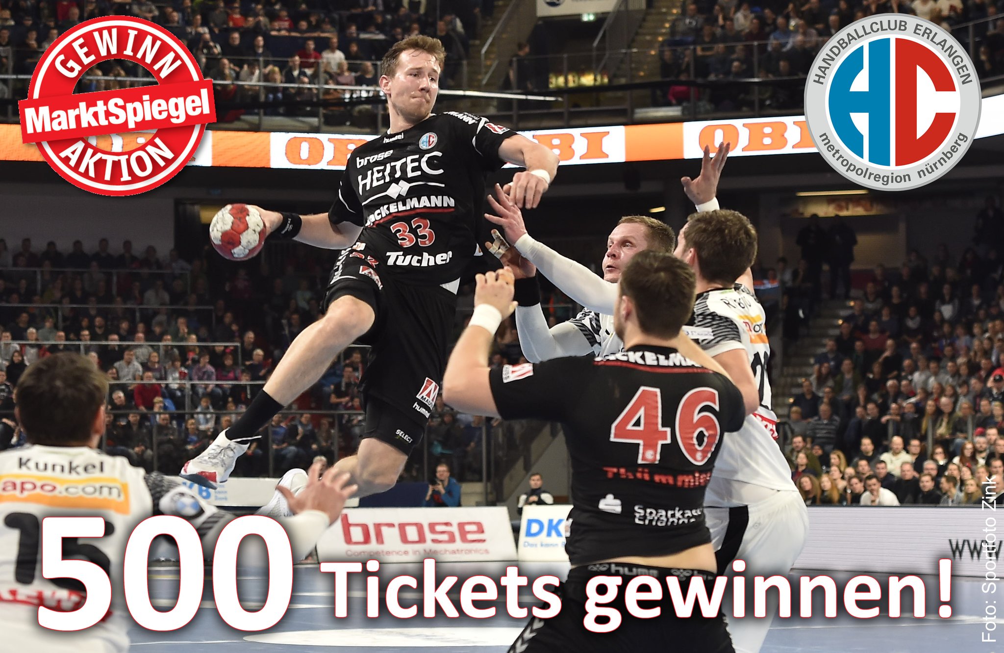 500 Tickets für den HC Erlangen gewinnen: Handball-Hammer in der ARENA ...
