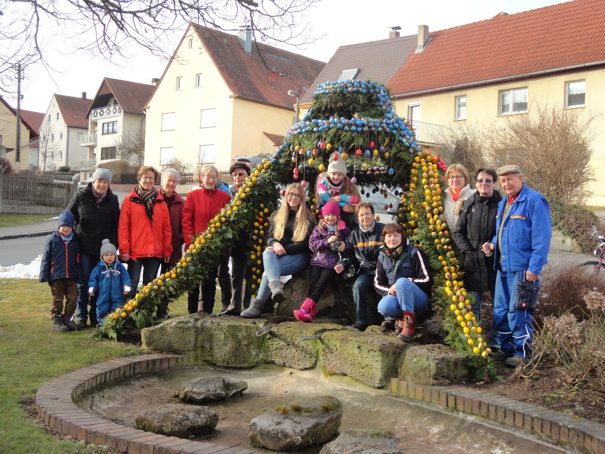 Osterbrunnen in Gustenfelden - Landkreis Roth