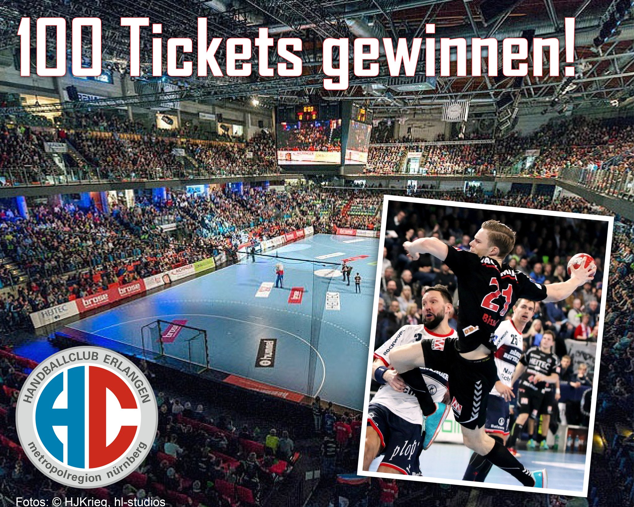 100 Tickets für den HC Erlangen gewinnen: Der Deutsche Meister kommt ...