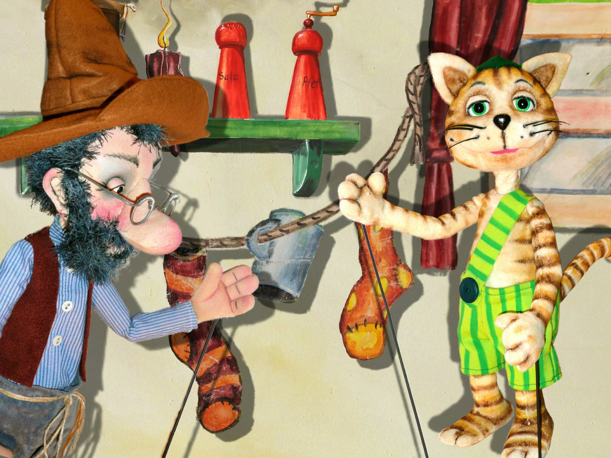 Figurentheater: Pettersson und Findus - Eine Geburtstagstorte für die Katze